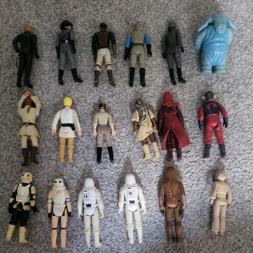 original star wars figures 1977 - 1985 job lot 18 figures. some Rare ...