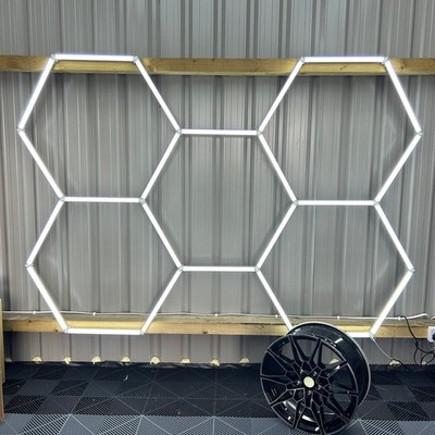 5x Hexagon LED Lampe Röhr Waben Werkstatt Garage Wand Decken Leuchte ...