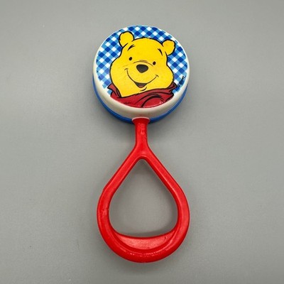 Vintage Winnie the Pooh Bear First Years Plastic Baby Rattle Toy ...