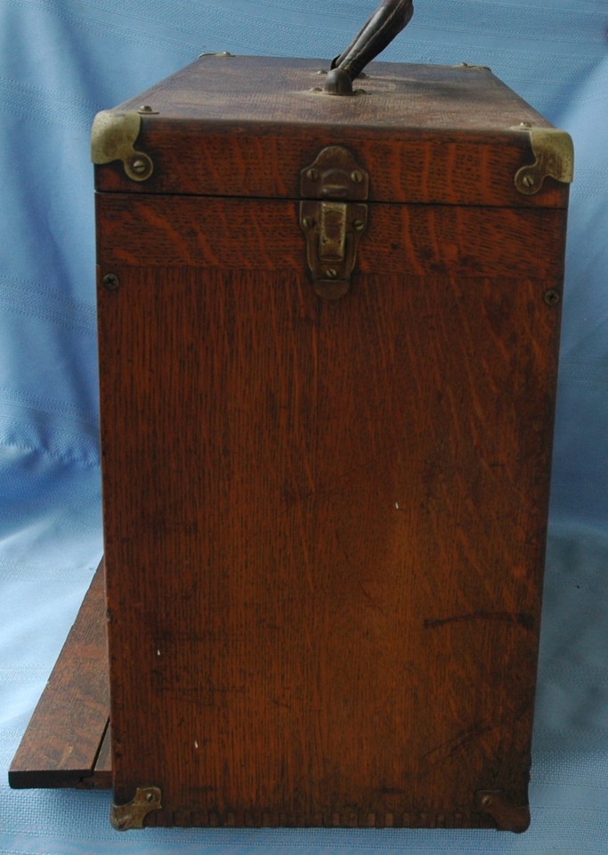 Antique Gerstner Machinist 11 Drawer Oak Chest W Tools Pratt Whitney ...