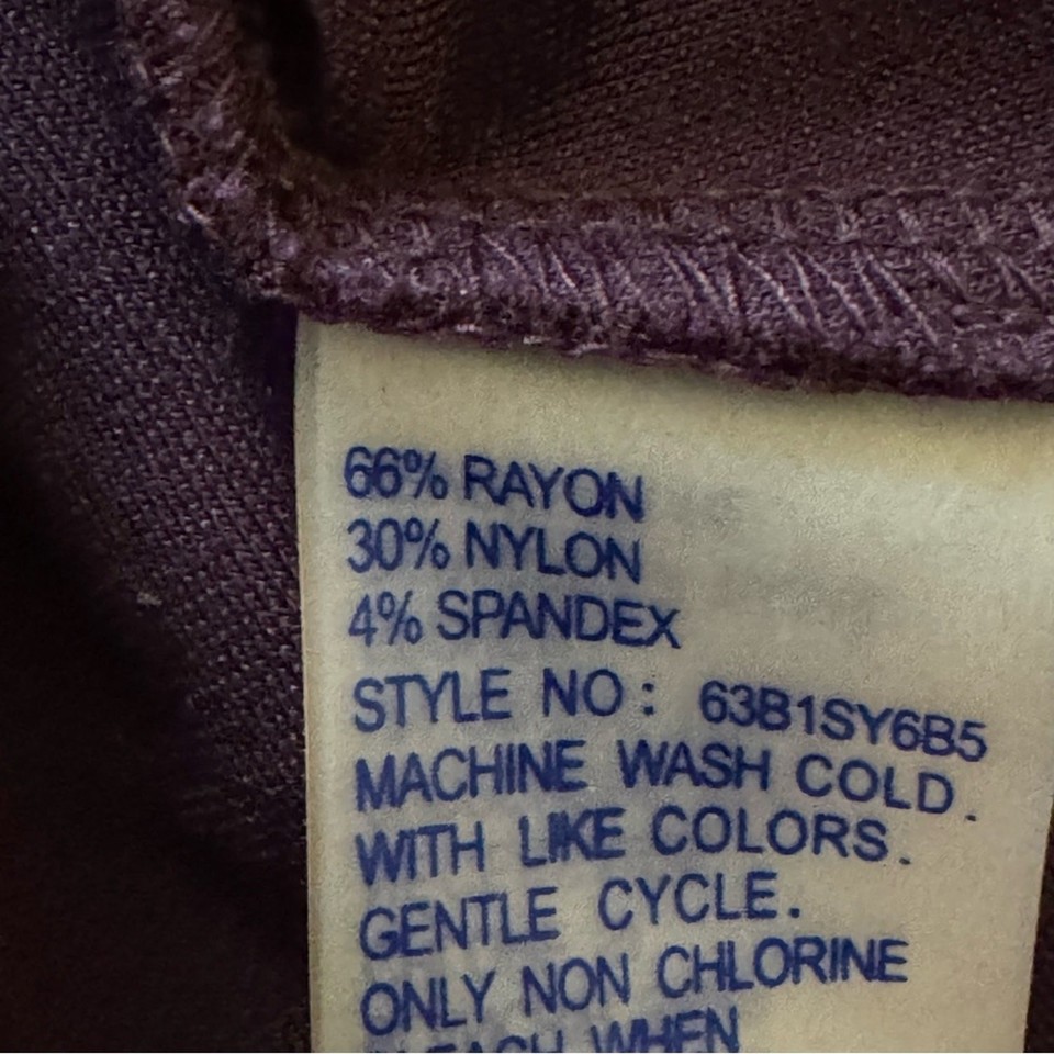 Nygard plum purple short sleeve a-line T-shirt dress size medium M b28 ...