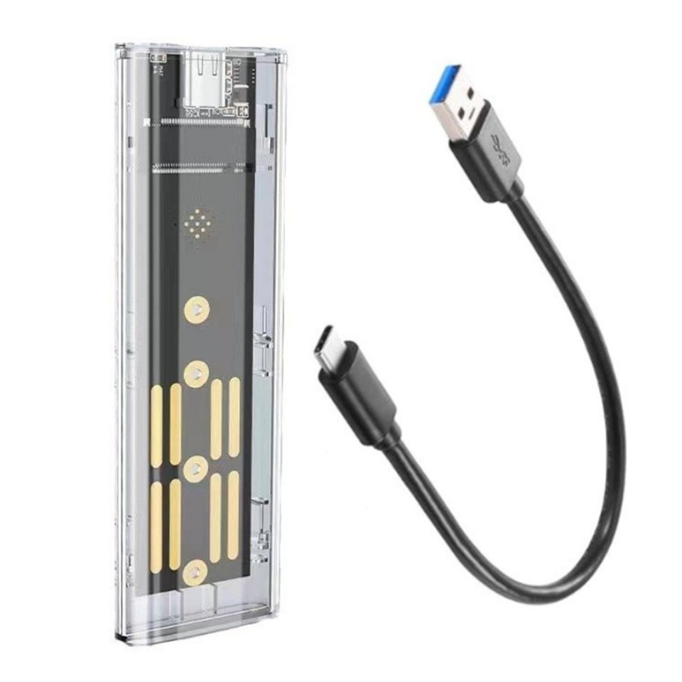 M2 SSD Case M.2 NVME SSD Enclosure Portable USB3.1 Type-C SSD ...