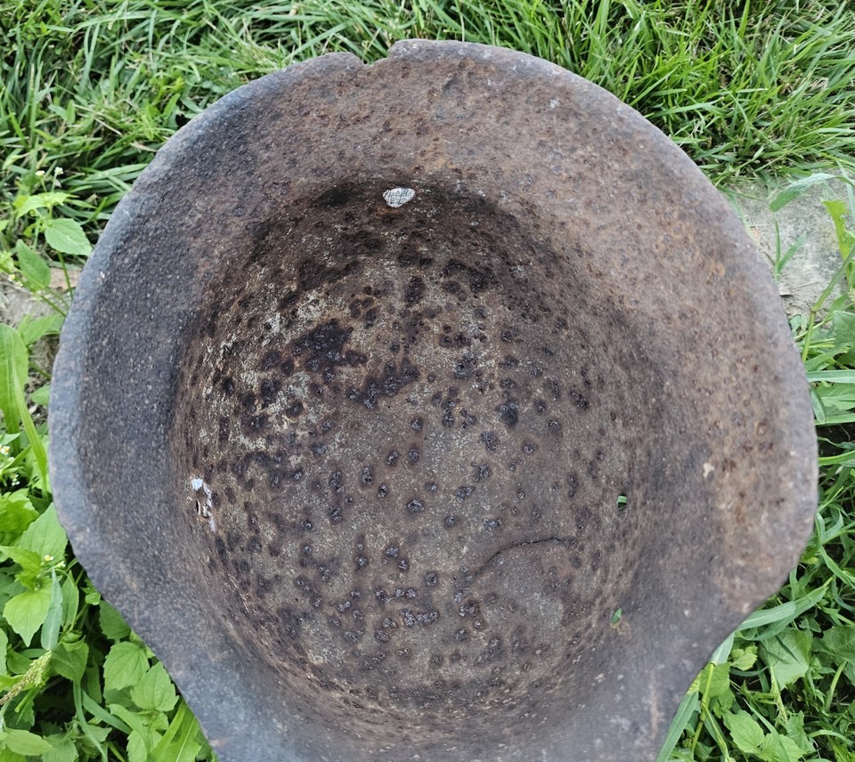 Original German Helmet M42/64 Wehrmacht Relic of Battlefield Burnt WW2 ...