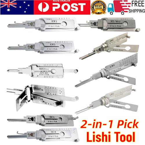 Original 2-in-1 Pick Lishi Tool KW1,KW5,SC4,M1/MS2,SC1,AM5,NSN14 LW5 ...