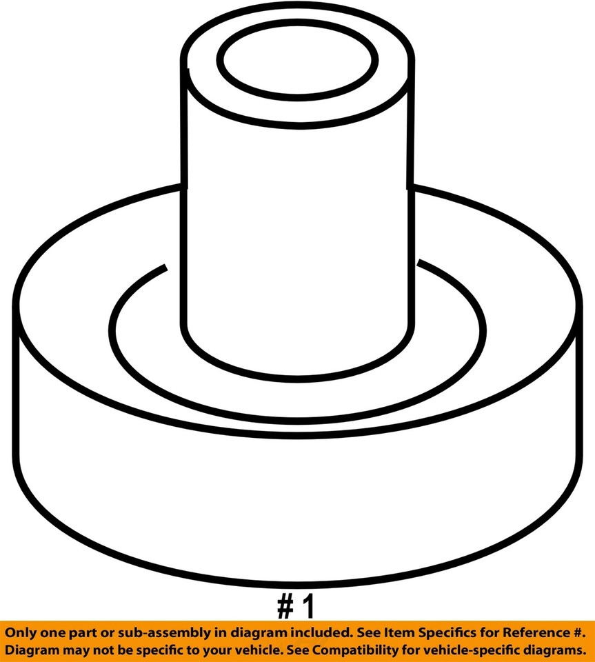 FORD OEM 99-07 F-350 Super Duty Frame-Front Insulator 6C3Z1000154AA | eBay