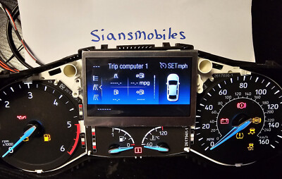 Ford Fiesta 2017 - 2022 Lcd Screen Digitial Display Dash Speedo Cluster ...