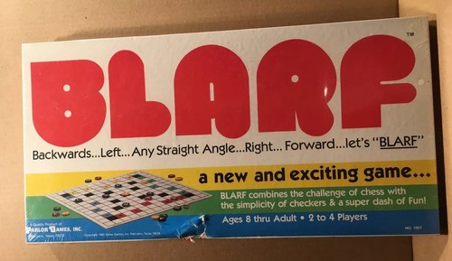 Vintage 1981 board game Blarf Parlor Games Inc 100% New Complete Chess ...