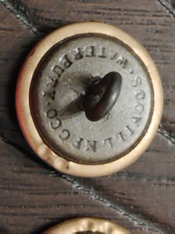 Vintage US Army Brass Waterbury Button Co. Buttons, Set Of 10, Eagle ...