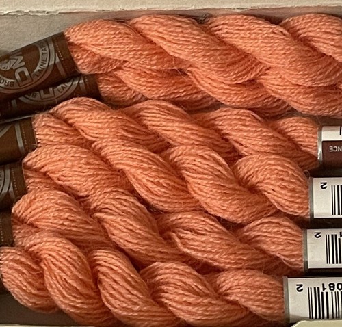 DMC Wool Embroidery Floss Broder Medicis Peach Pink 8133 27.3yd Skein ...
