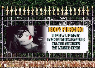 OUTDOOR PVC BODY PIERCING TATOO BANNERS SIGN ADVERT FREE ART WORK READY ...