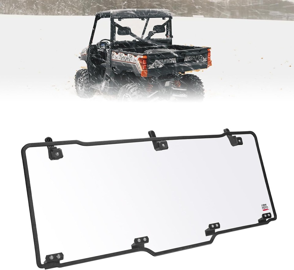 UTV Rear Window Windshield Windscreen for Polaris Ranger XP 1000 /Crew ...