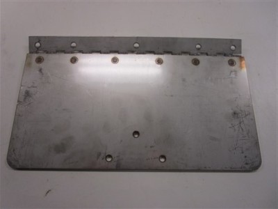 STAINLESS STEEL TRIM TAB PLATE WITH HINGE 12" X 6" MARINE BOAT | eBay