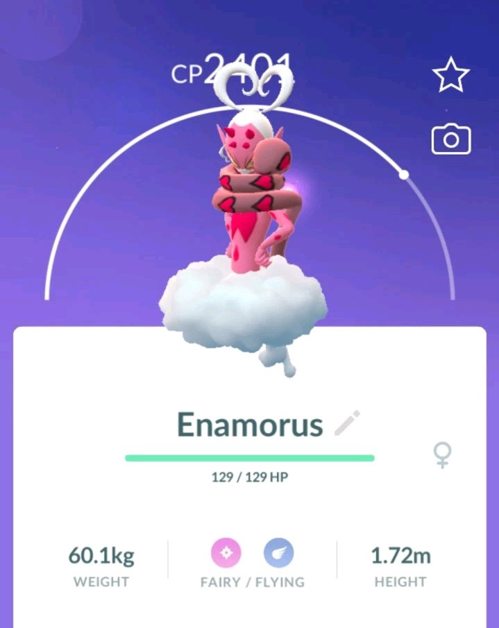 Enamorus - Pokemon Go - Registered Or Unregistered (30 Days) | eBay