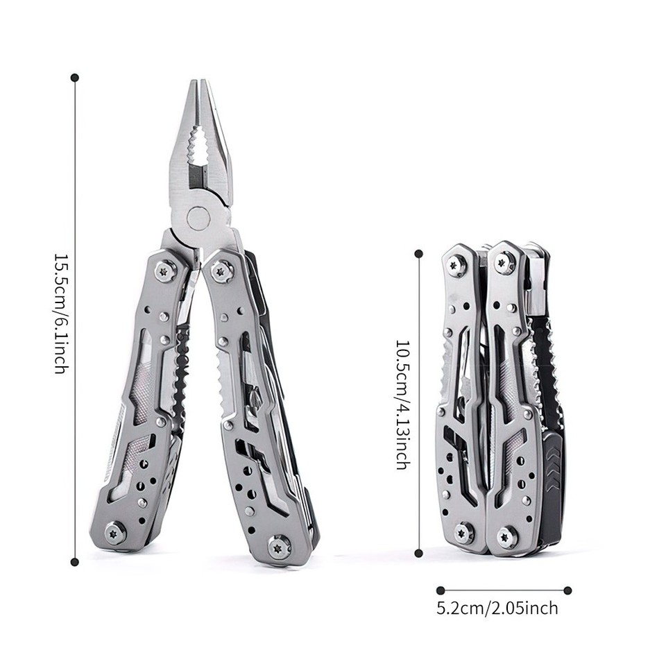Multi Functional Pliers 12in1 Outdoor Stainless Steel Multi Functional Tool Gift | eBay