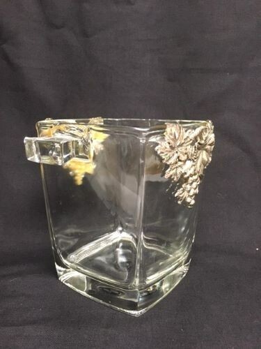 Retired Arthur Court Design France Silver Crystal Glass Ice Bucket ...