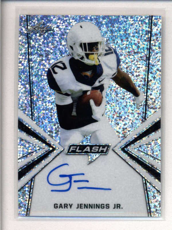 GARY JENNINGS JR 2019 LEAF FLASH ON CARD ROOKIE AUTOGRAPH AUTO RC ...