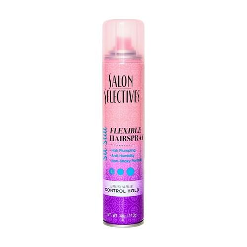 Salon Selectives Flexible Hair Spray, Brushable Hold #1 Sit Still, 4oz ...