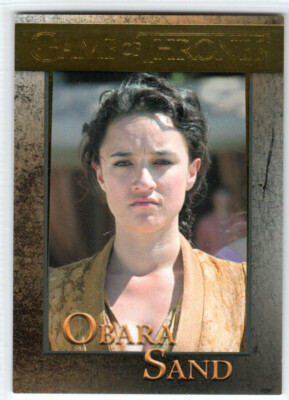 GAME OF THRONES SEASON 5 GOLD PARALLEL BASE INSERT #88 OBARA SAND 078/ ...