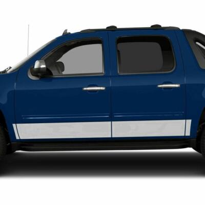 ROCKER PANEL 8-PC 5" WIDE Mirror Polished Stainless For CHEVY AVALANCHE ...