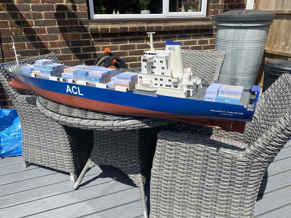 Atlantic Conveyor Radio Controlled Model Boat | eBay UK