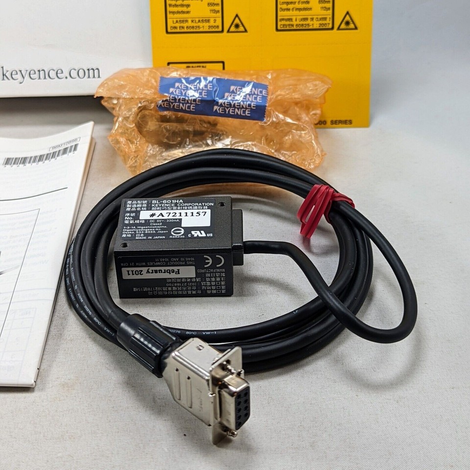 1PC New KEYENCE BL-601HA BL601HA Laser Barcode Scanner US Free TAX ...