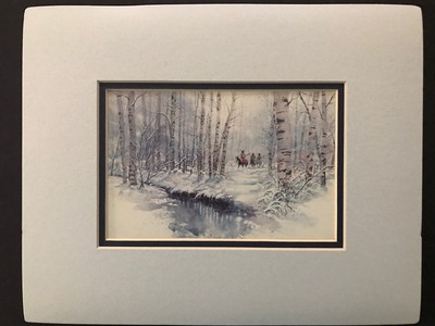 "SILENT HUNTERS" MATTED PRINT BY MILTON LEWIS NEW | eBay