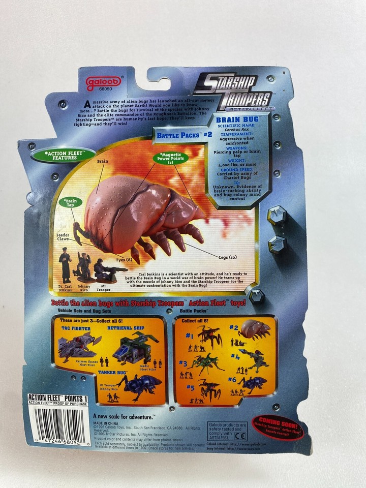 Brain Bug Starship Troopers Vintage Action Fleet Galoob 1997 New NIB | eBay