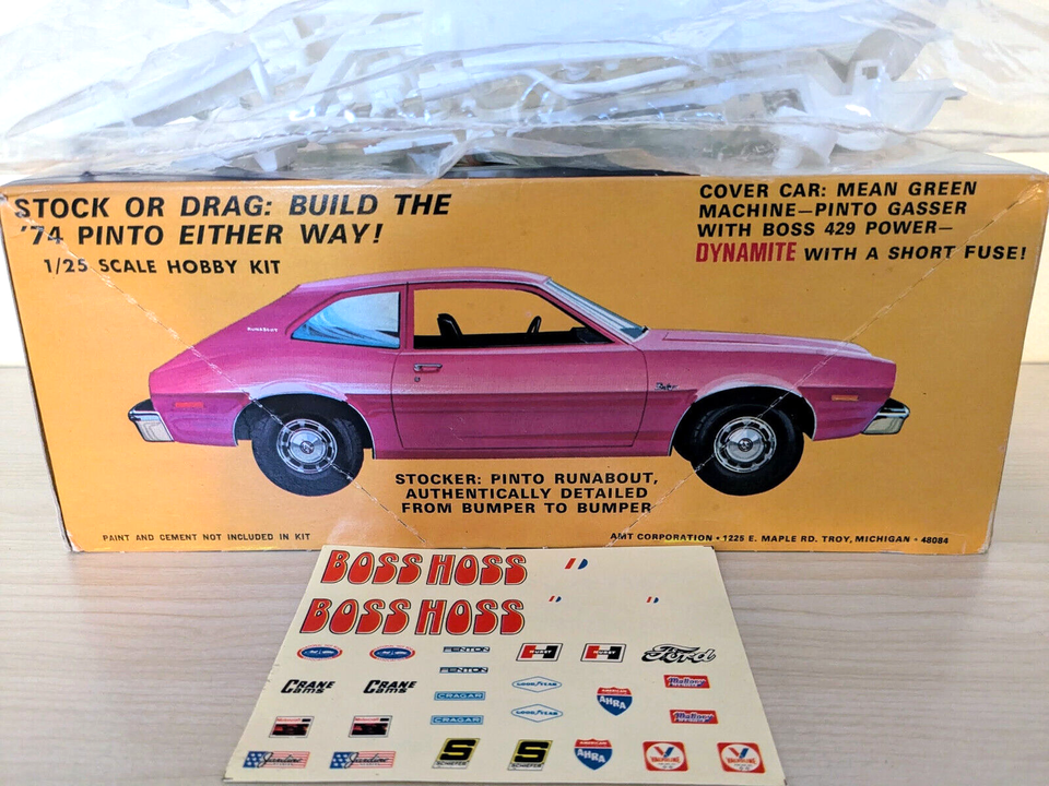 *LNIB! *RARE *ORIGINAL VINTAGE AMT NEW FORD PINTO DRAG GASSER KIT ...