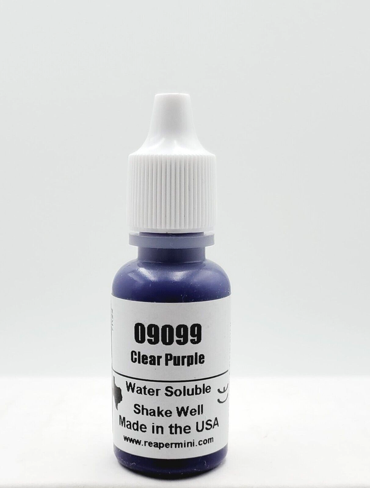 CLEAR PURPLE Reaper Miniatures Master Series Paints REM09099 (0.5 oz ...