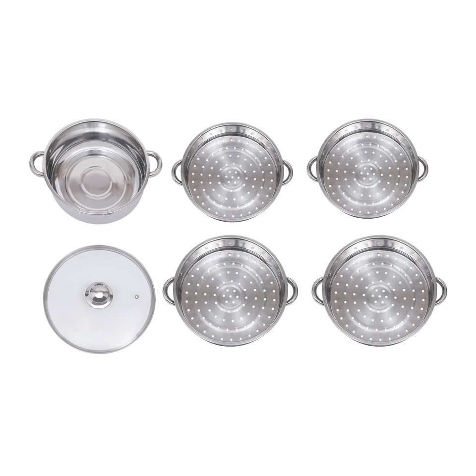 5 Layers 28cm Pot Steamer Multi-Layer Cookware Pot Cookware Stainless ...