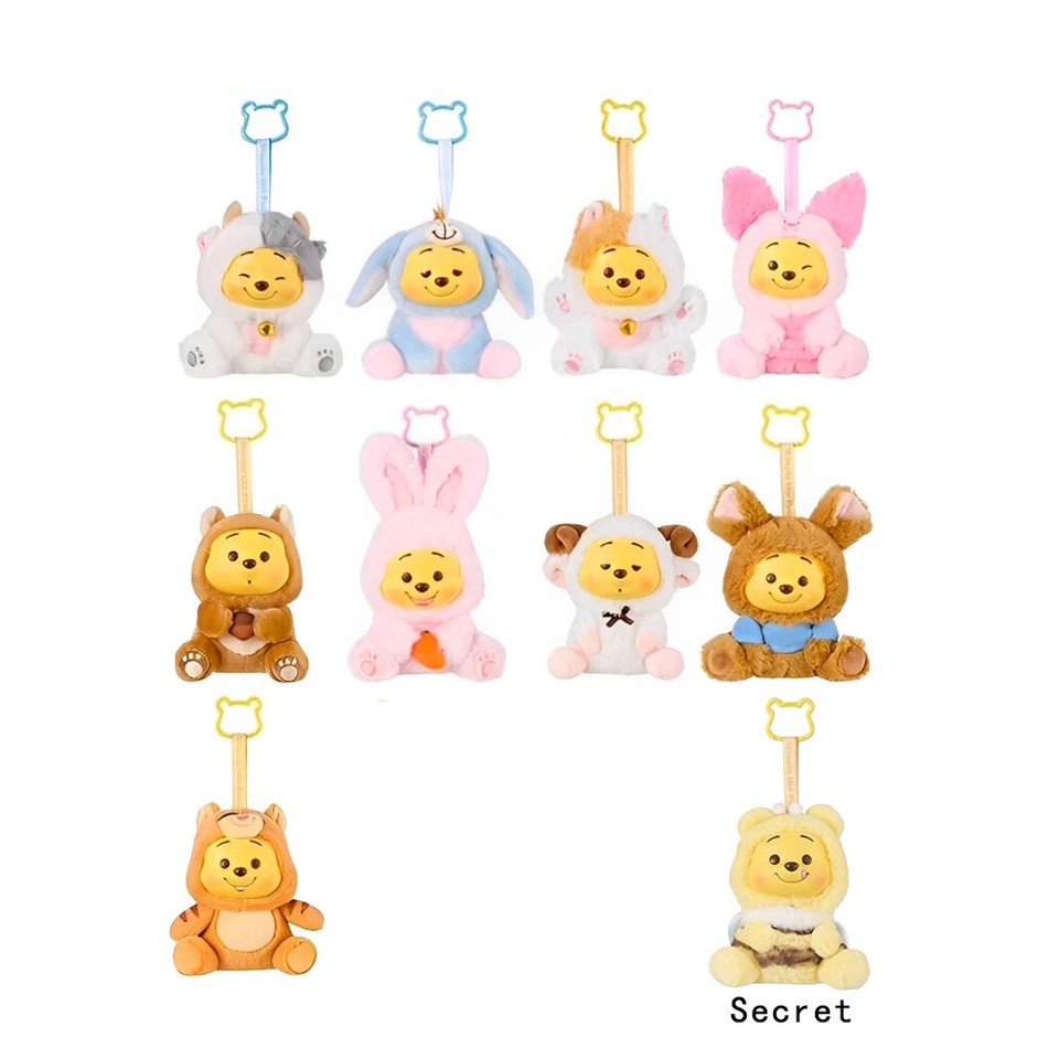 [FULL SET OF 9] MINISO WINNIE THE POOH NAUGHTY PARTY PLUSHBLIND BOX ART ...