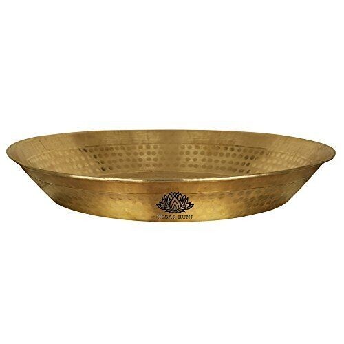Handmade Brass Pital Parat 14 inch Platter classy kitchen accessories ...
