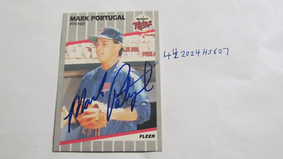 1989 Fleer Mark Portugal Signed Baseball Card | eBay