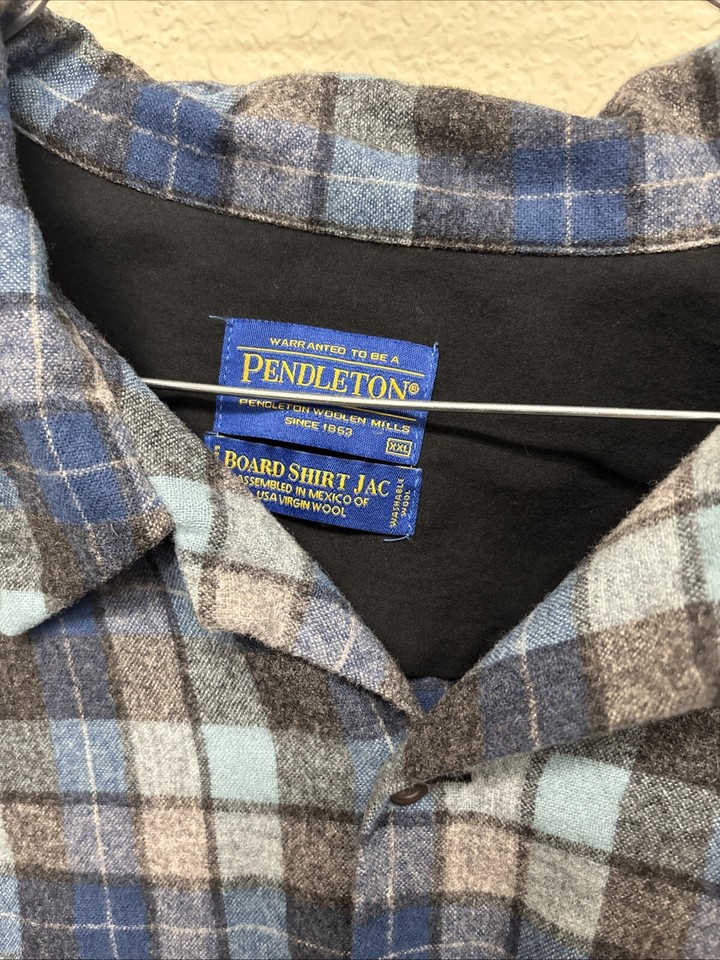 XXL Pendleton Mens Wool Board Shirt Wool Limited Edition Beach Boys Pockets | eBay