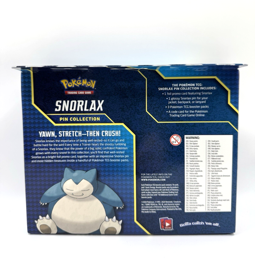 Snorlax Pin Collection - SWSH01: Sword & Shield Base Set Box | eBay