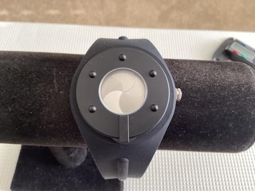 Storm Cam-X Shutter Camera Watch Black Dial Black Silicone Strap Boxed ...