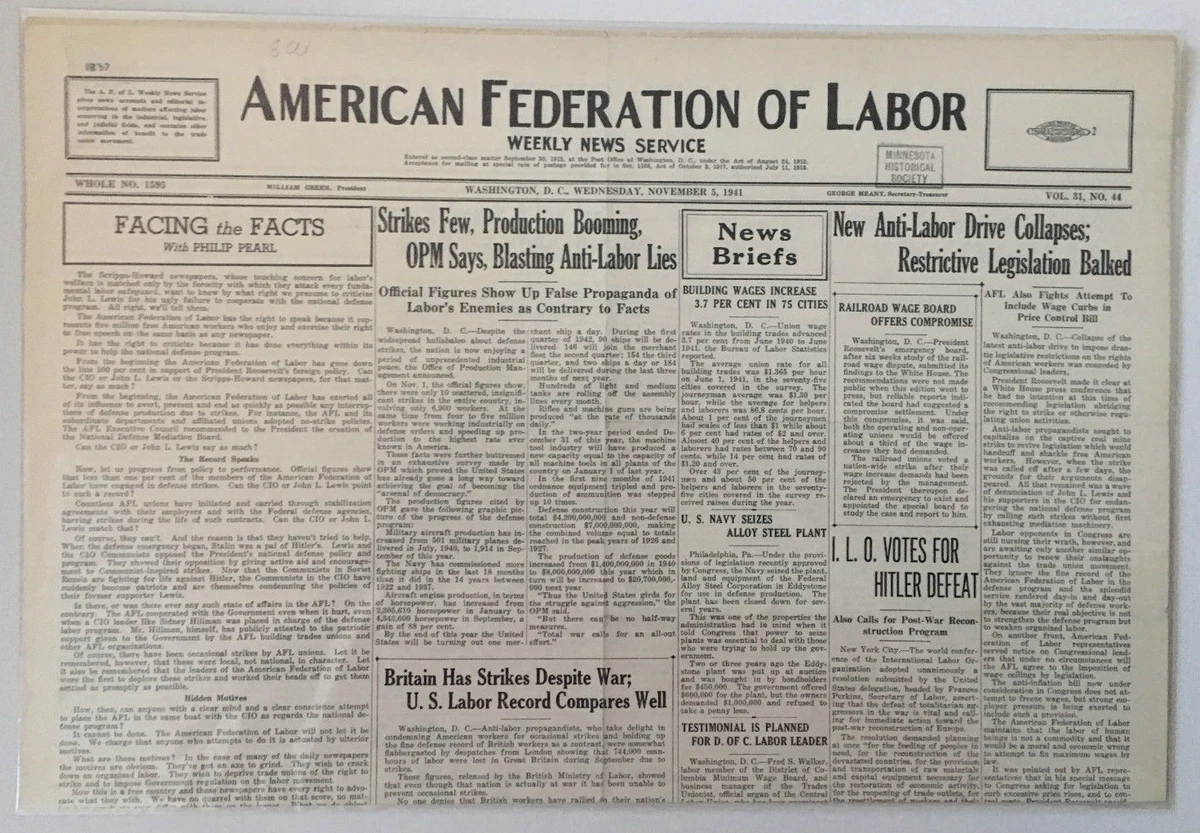 American Federation Of Labor Strikes