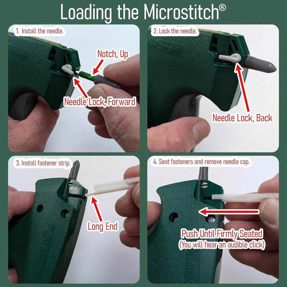 MicroStitch Micro-Fastener Kit: Gun for Quick Clothing Fixes and Sewing ...
