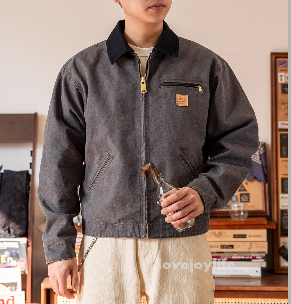 Red Tornado Vintage Duck Detroit Jacket Men Classic Workwear Coat Lined ...