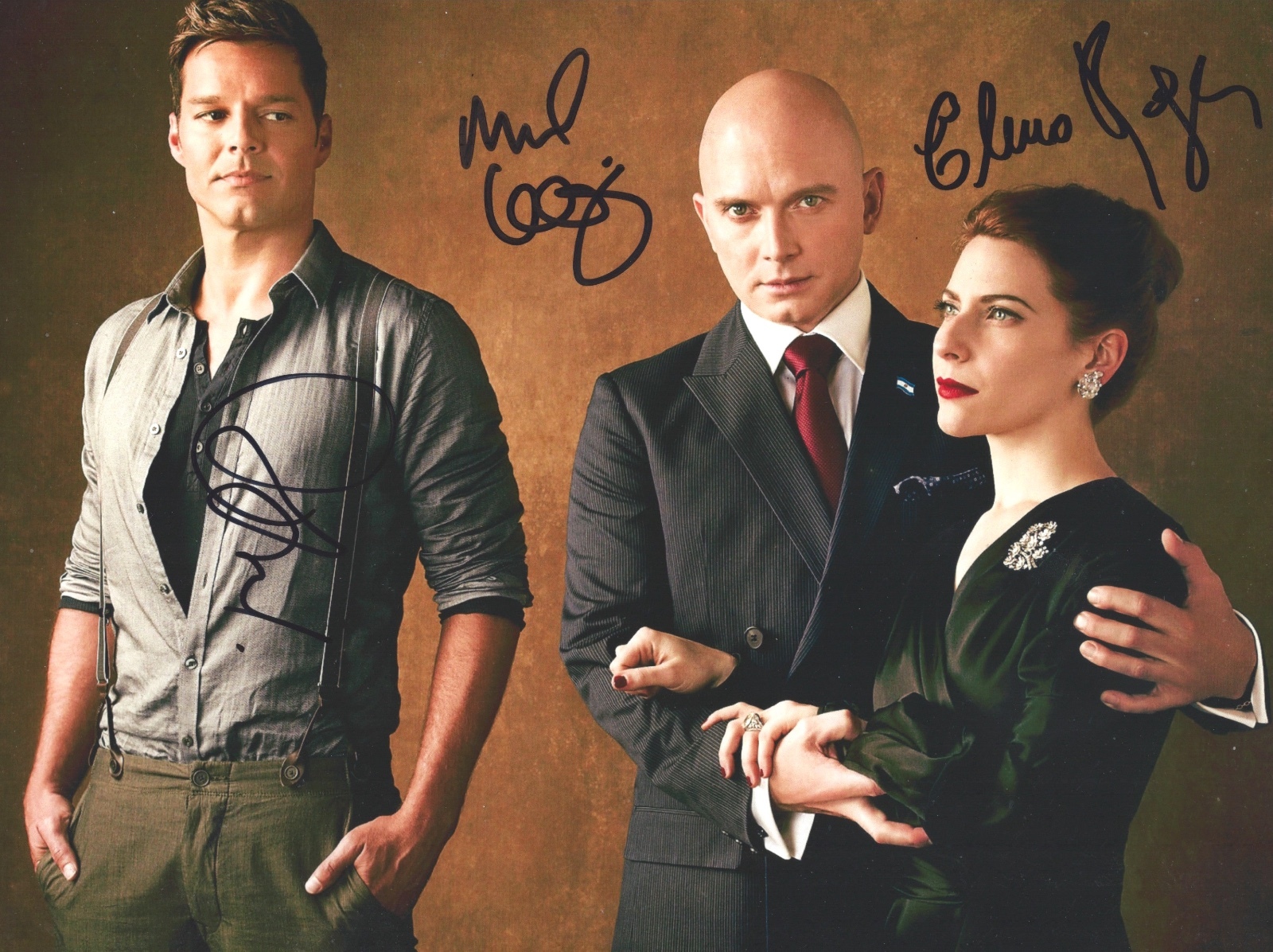 Ricky Martin, Elena Rogers & Michael Cerveris signed Evita 8X10 photo ...
