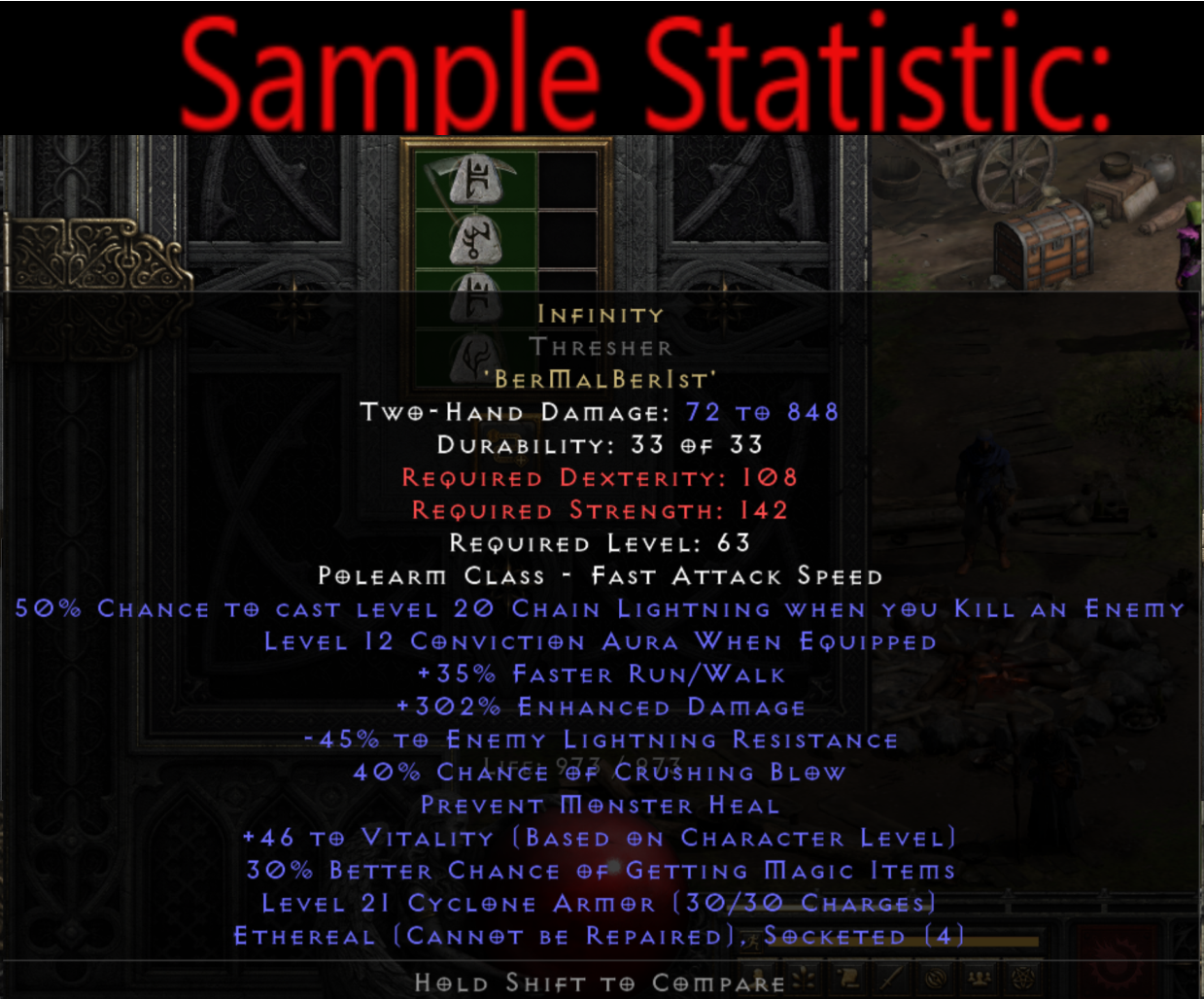 PC PS4 PS5 XBOX SWITCH Eth Thresher Infinity Diablo 2 Resurrected Items ...