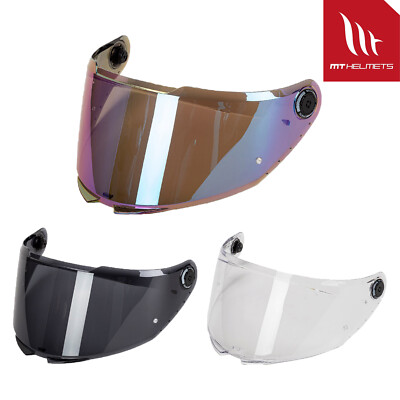 MT Stinger 2 Motorcycle Helmet Visor Anti-Fog Pinlock Ready Clear Smoke ...