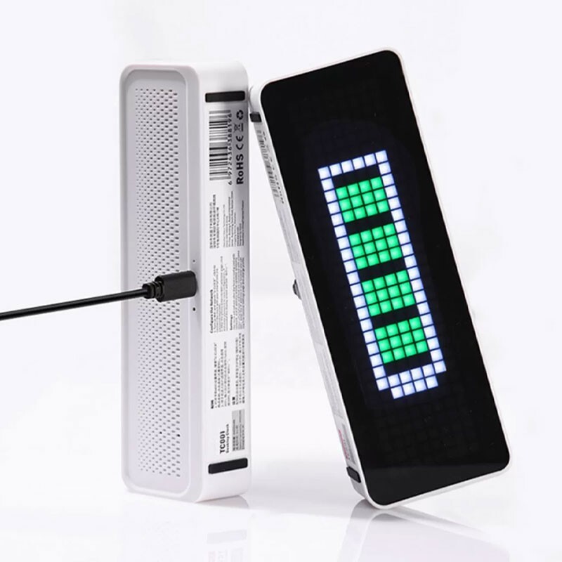 TC001 Desktop Pixel Clock Weather Wifi Clock for Kitchen Offices Bars ...