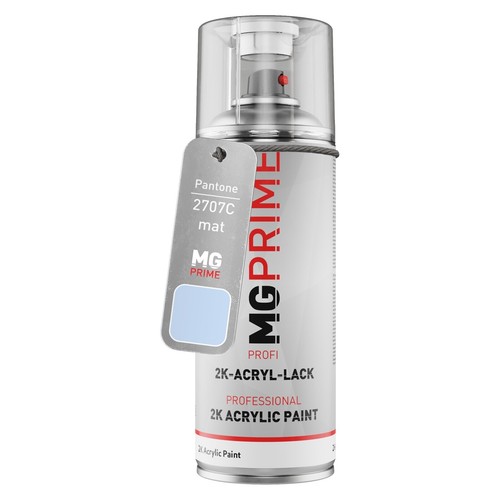 Pantone 2707C Blue mat acrylique bombe aérosol 2C 400ml séchage rapide ...