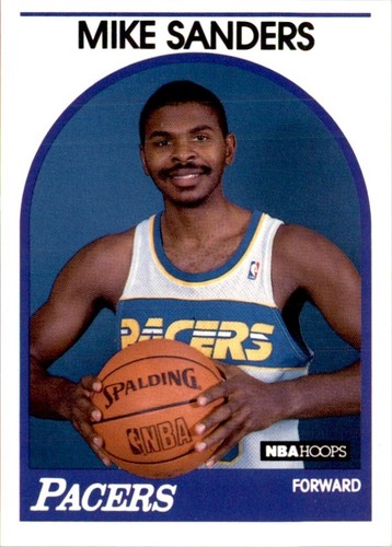 1989-90 Hoops Mike Sanders Indiana Pacers #340 | eBay