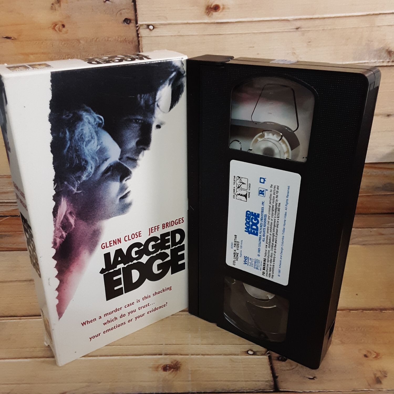 Jagged Edge VHS VCR Tape Used Glenn Close Jeff Bridges | eBay