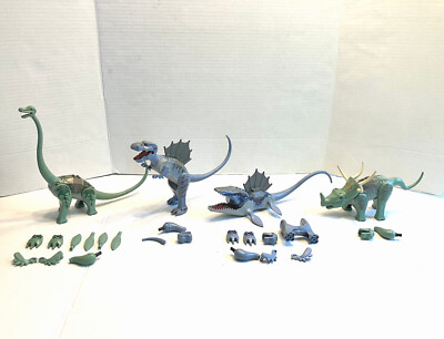 Lego Dinosaurs Brachiosaurus 6719 Mosasaurus 6721 Styracosaurus 6722 ...