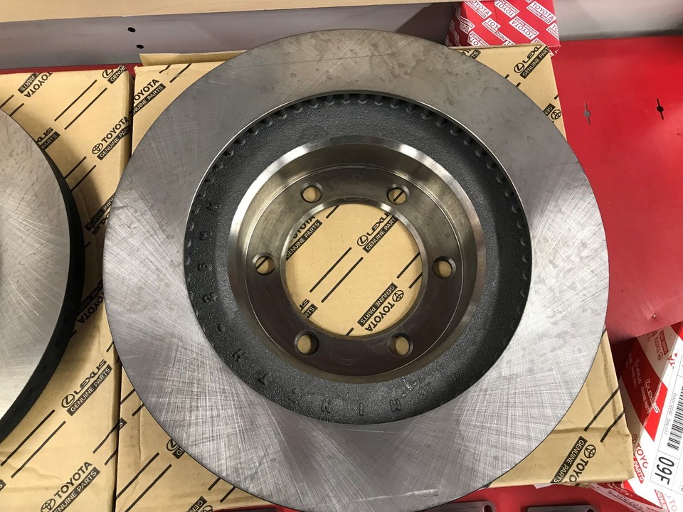 2003-2009 TOYOTA 4RUNNER GENUINE OEM NEW FRONT BRAKE ROTORS 4351260151 ...