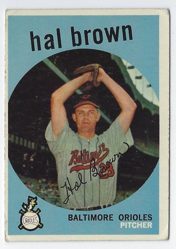1959 Topps Hal Brown [ Baltimore Orioles #487 | eBay