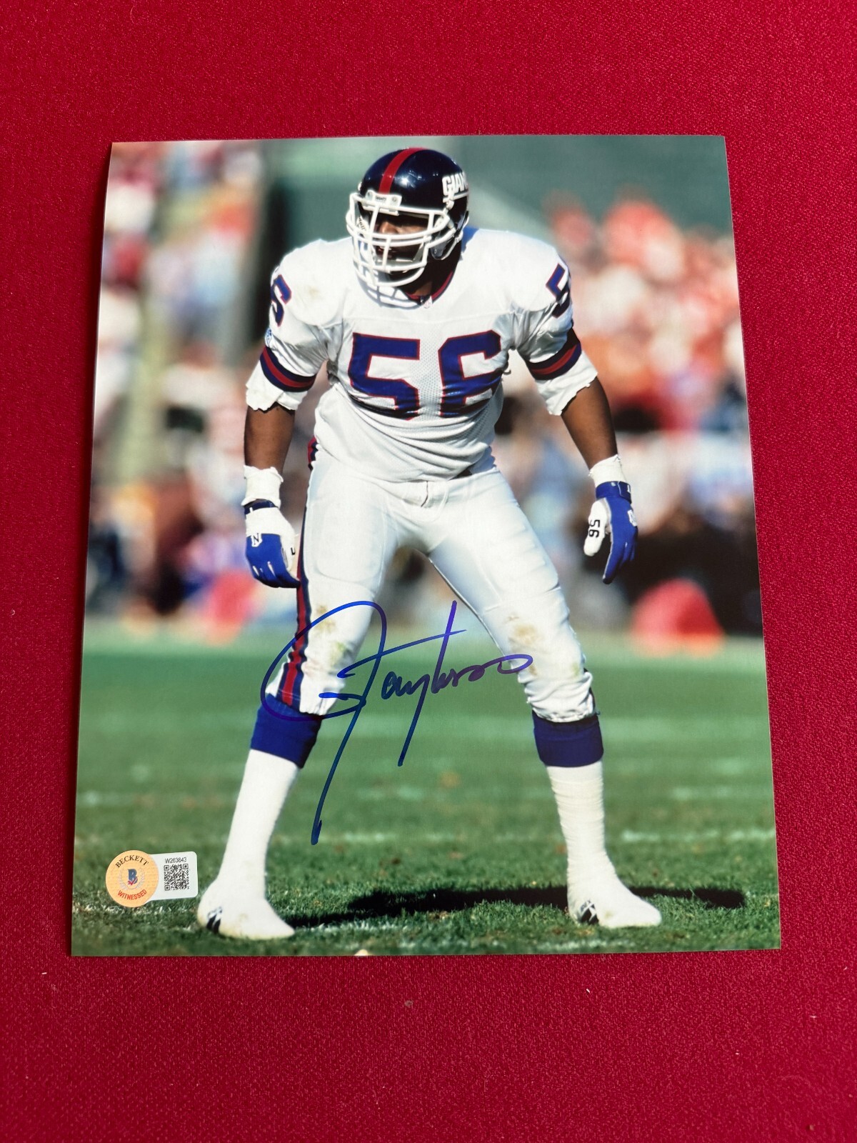 Lawrence Taylor, "Autographed" (Beckett) 8x10 Photo (Scarce / Vintage ...